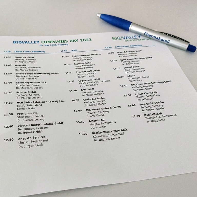 BioValley Companies Day – PharmaKorell – English
